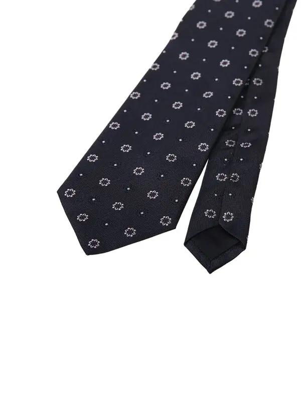 Saint Laurent Pointed Tie - Black