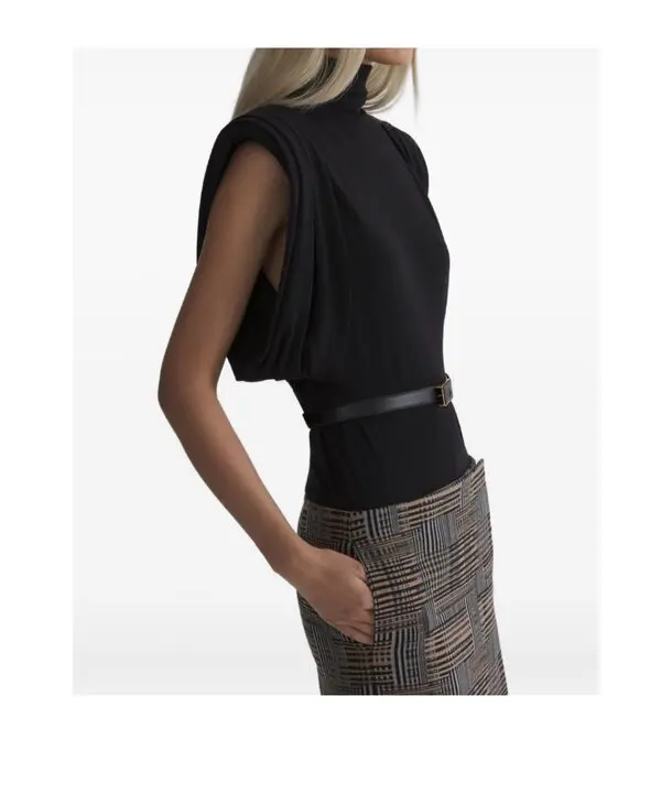 MUGLER Jersey Frame Top