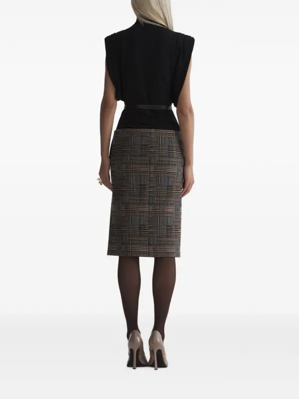 MUGLER Jersey Frame Top