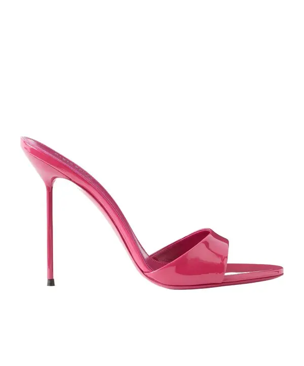 Paris Texas Patent Leather High Heel Mules - Pink
