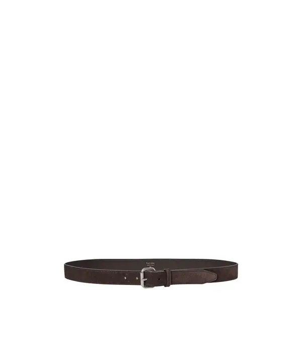 THE ROW Geo Belt - Dark Brown