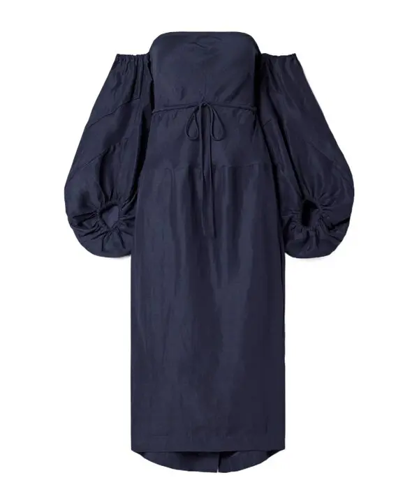 Rosie Assoulin Off-the-shoulder Balloon Sleeve Midi Dress - No