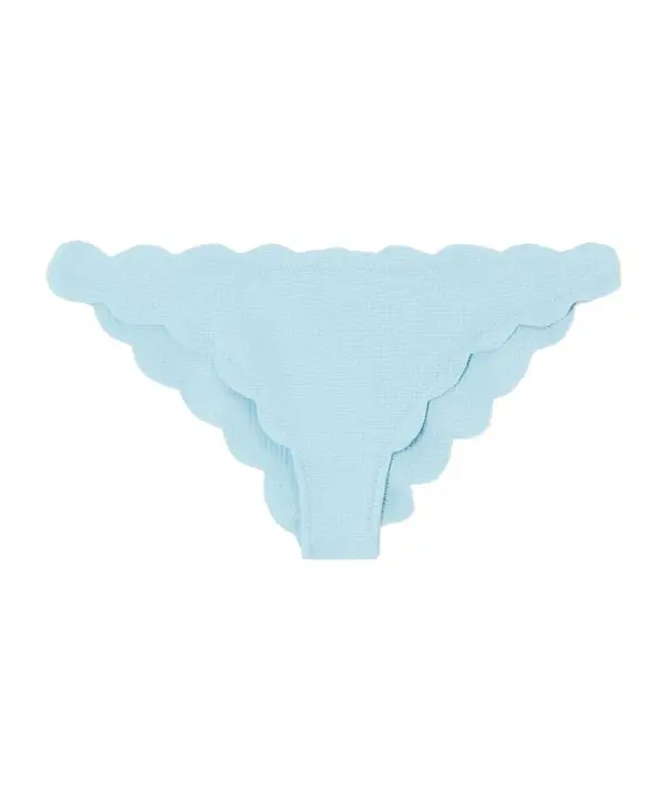 Marysia Scalloped Seersucker Bikini Briefs