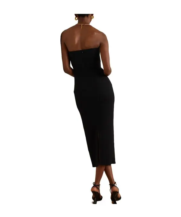 Alex Perry Callan Strapless Crepe Midi Dress