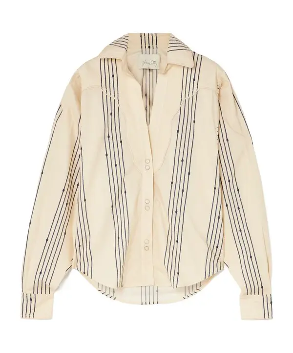 Johanna Ortiz Printed Cotton-poplin Shirt