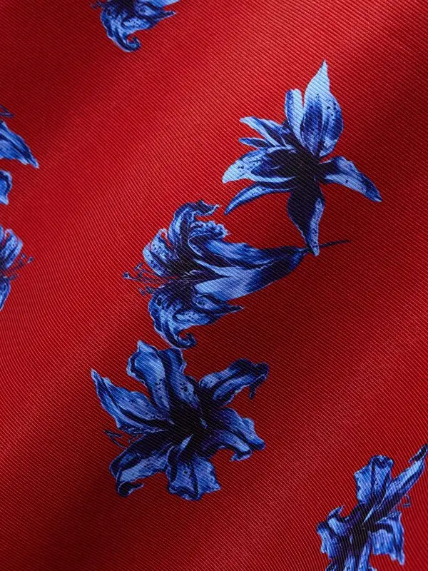 EMILIA WICKSTEAD Floral-print Strapless Faille Midi Dress