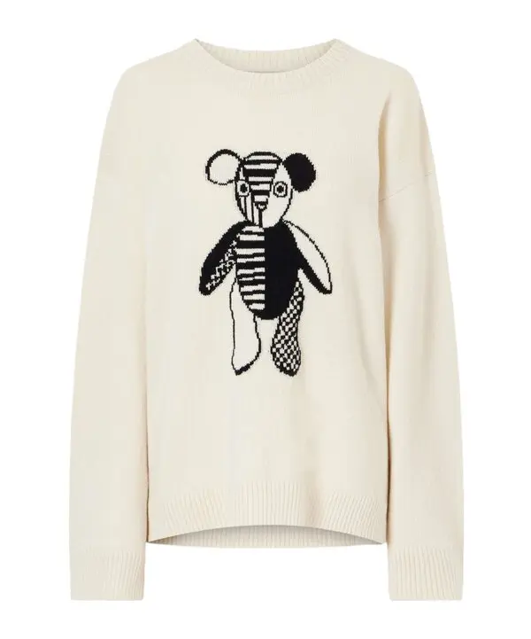 THE ELDER STATESMAN Teddy-motif Sweater