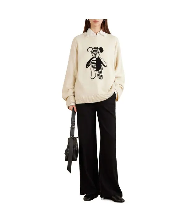 THE ELDER STATESMAN Teddy-motif Sweater