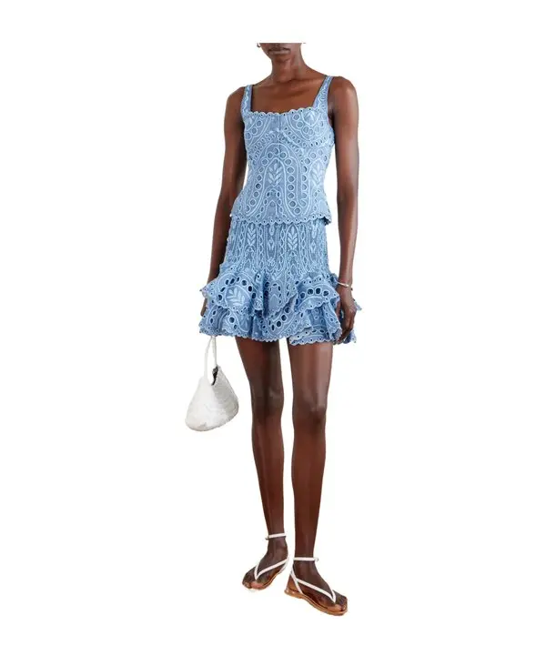 Charo Ruiz Ibiza Cropped Cotton Top