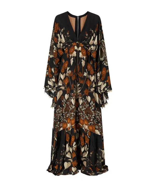 Johanna Ortiz Wildflower Rites" Printed Silk-georgette Maxi Dress - No
