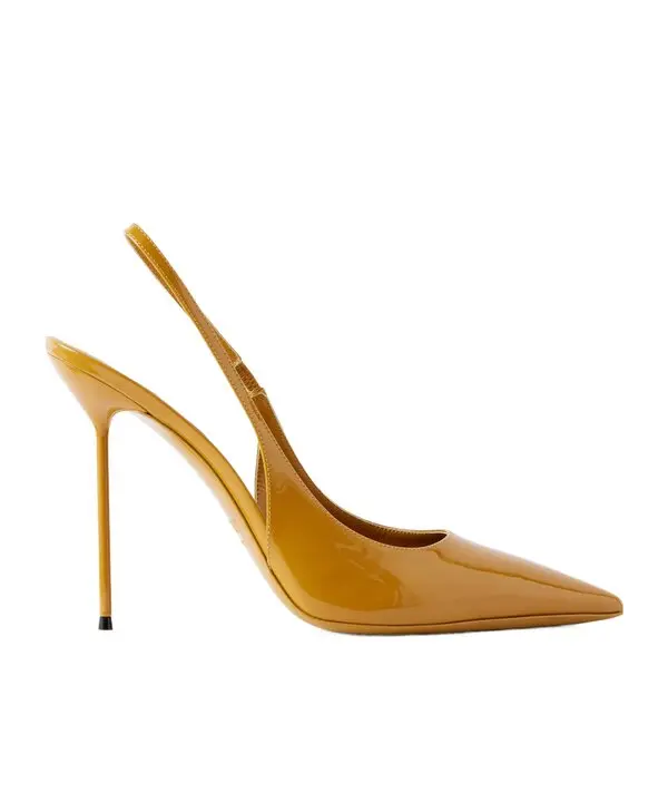 Paris Texas 105 Lidia Patent-leather Slingback Pumps