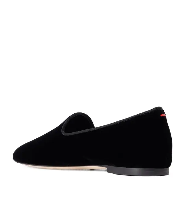 AeydĒ Solid Velvet Loafers