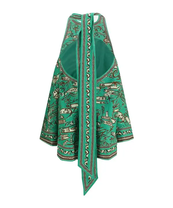ALEMAIS Fish Sticks Mini Dress