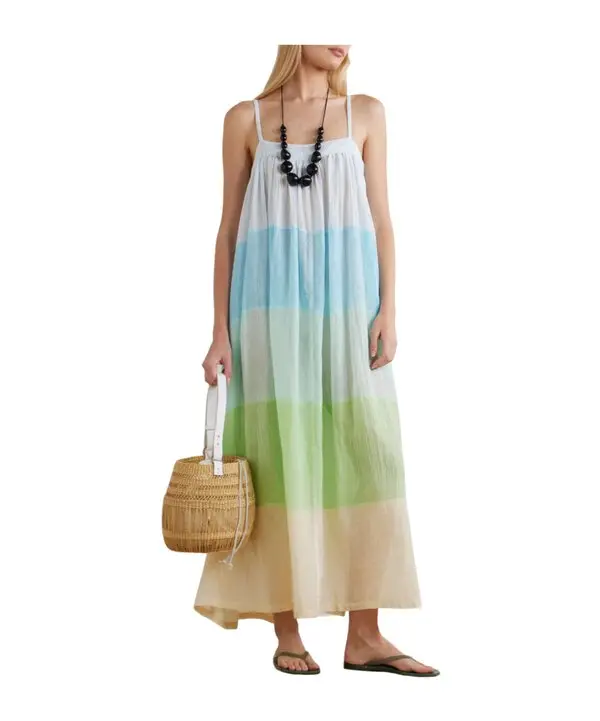 LEMLEM Cotton-gauze Midi Dress
