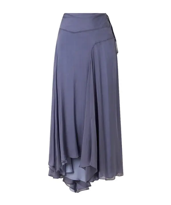 KALLMEYER Alyse Silk-chiffon Midi Skirt - No