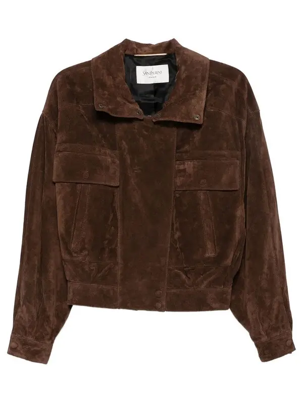 Saint Laurent Vintage Split Leather Jacket - Brown