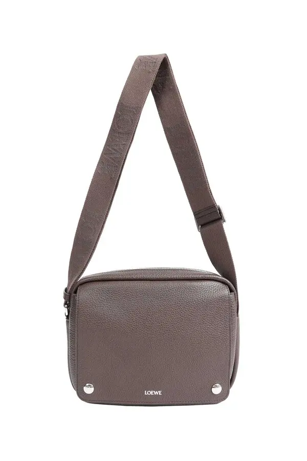 Loewe Medium Pebble Messenger Bag - Brown