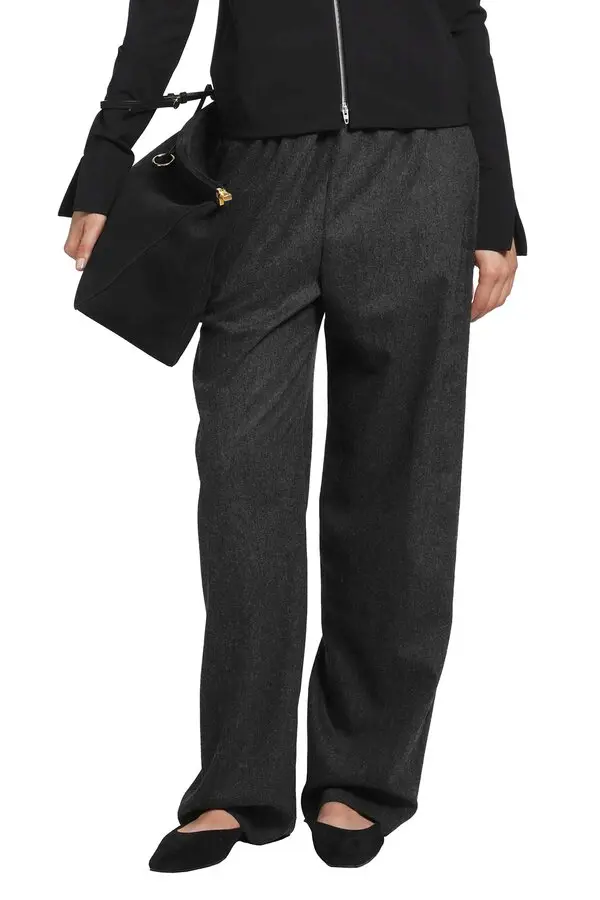JIL SANDER Wool Flannel Trousers
