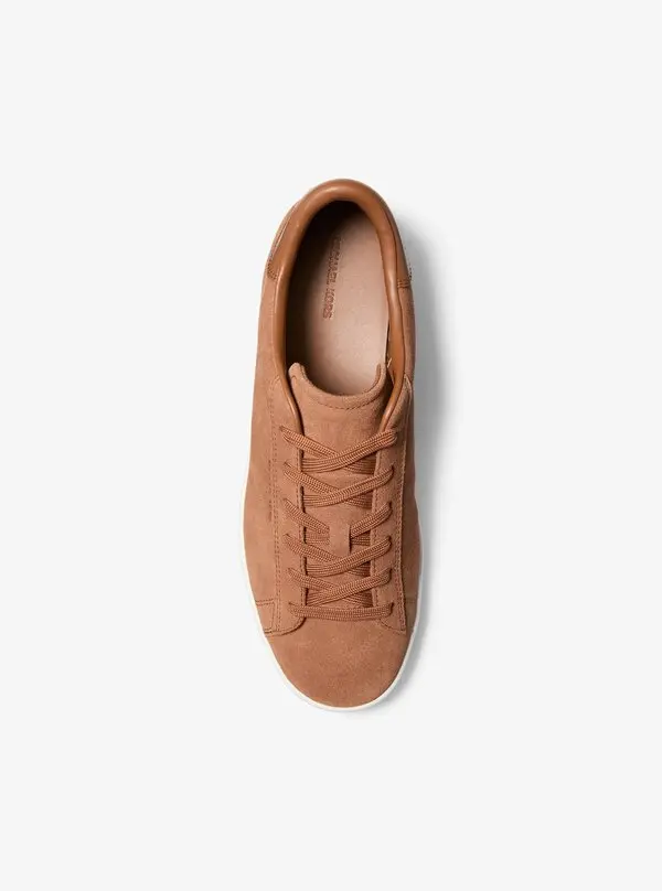 Michael Kors Reign Leather Lace-up Sneakers - Brown
