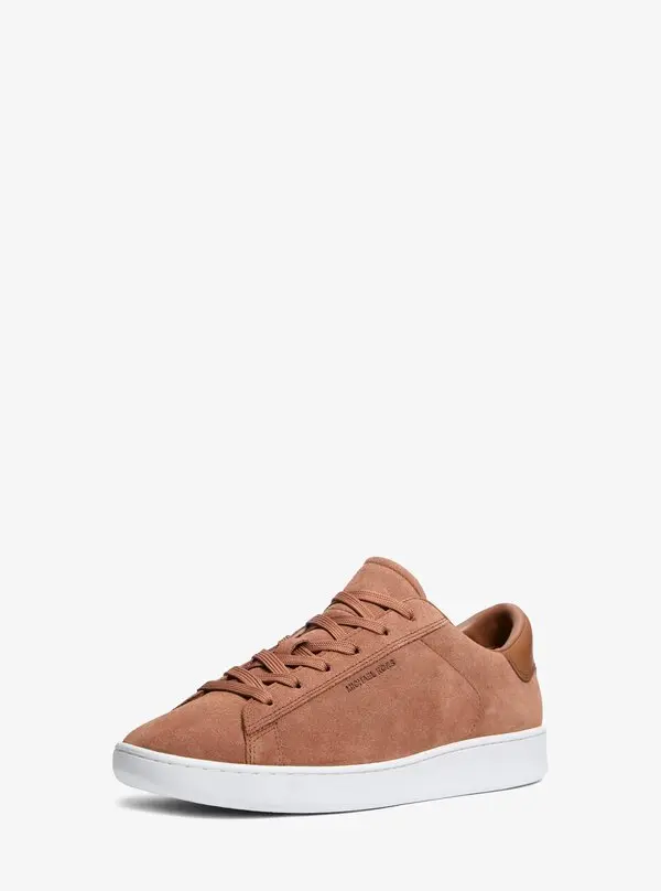 Michael Kors Reign Leather Lace-up Sneakers - Brown