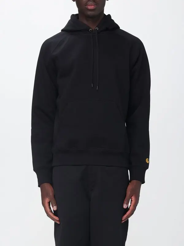 Carhartt Work In Progress Cotton Blend Hooded Sweatshirt - Black