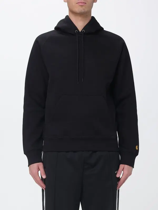 Carhartt Work In Progress Cotton Blend Hooded Sweatshirt - Black