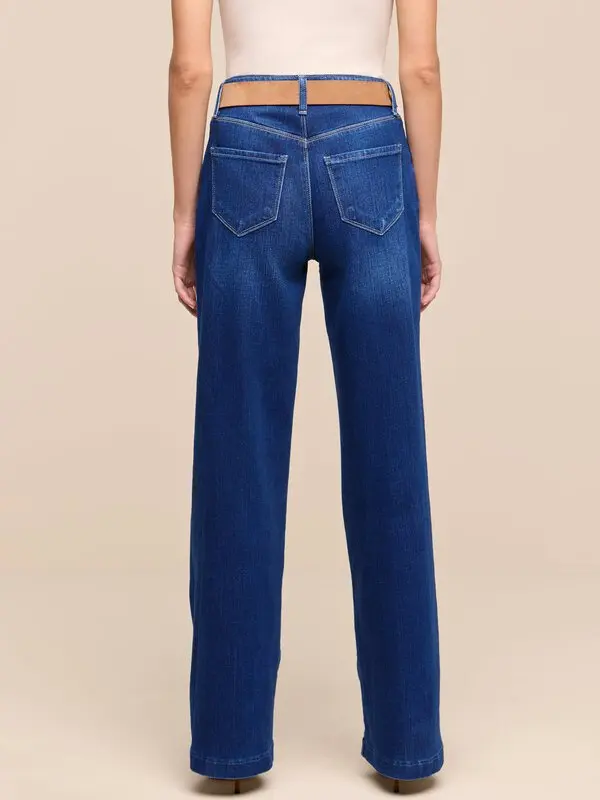 L'Agence Petite Scottie Wide-leg Jeans