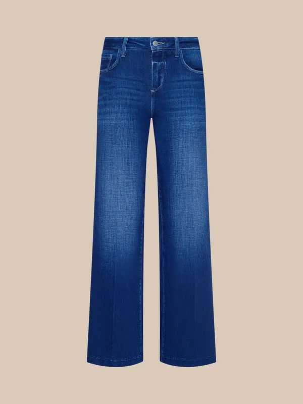 L'Agence Petite Scottie Wide-leg Jeans