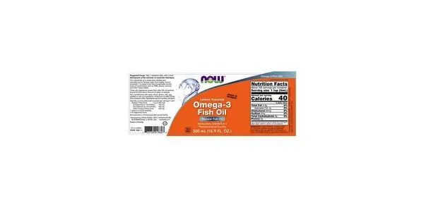 NOW FOODS Omega-3 Fish Oil Lemon