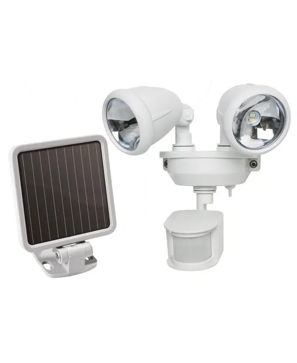 MAXSA Innovations Solar-powered Dual-head Led Security Spotlight