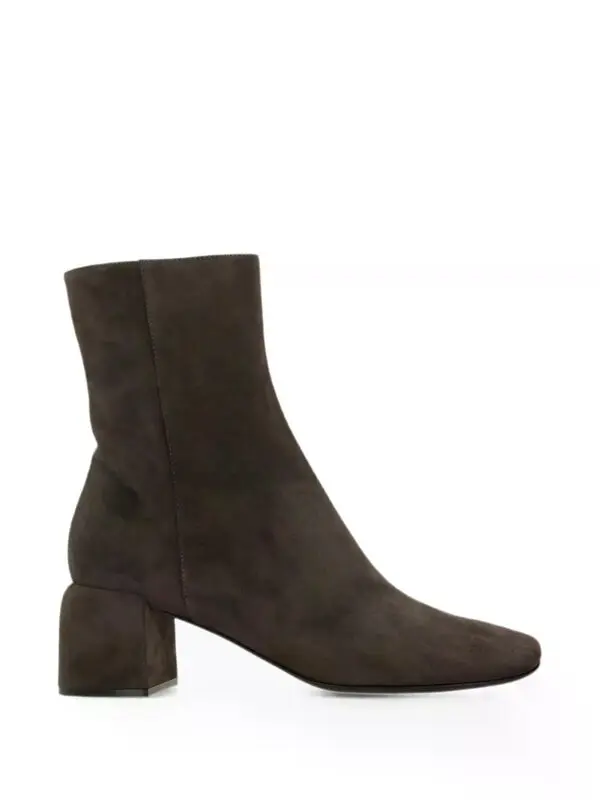 SERGIO ROSSI Suede Block-heel Ankle Boots