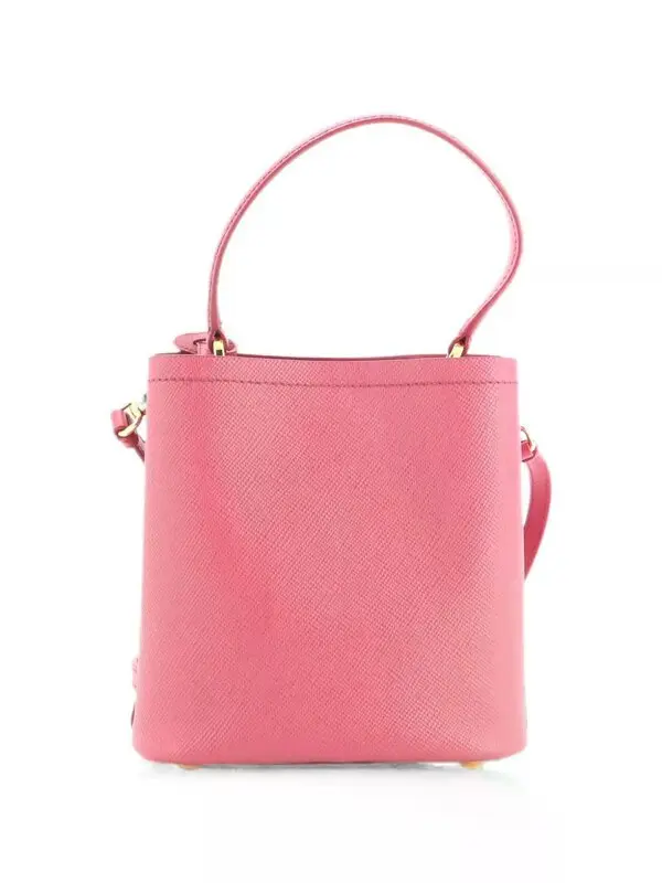 Prada Panier Saffiano Leather Small Bucket Bag