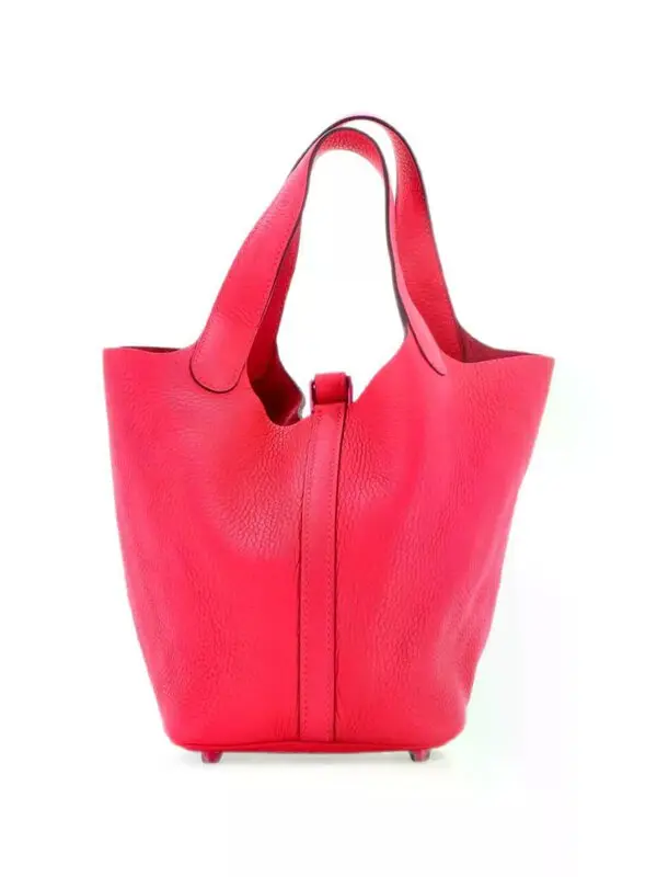 Hermès Monochrome Picotin Lock Bag Clemence Pm Bucket Bag