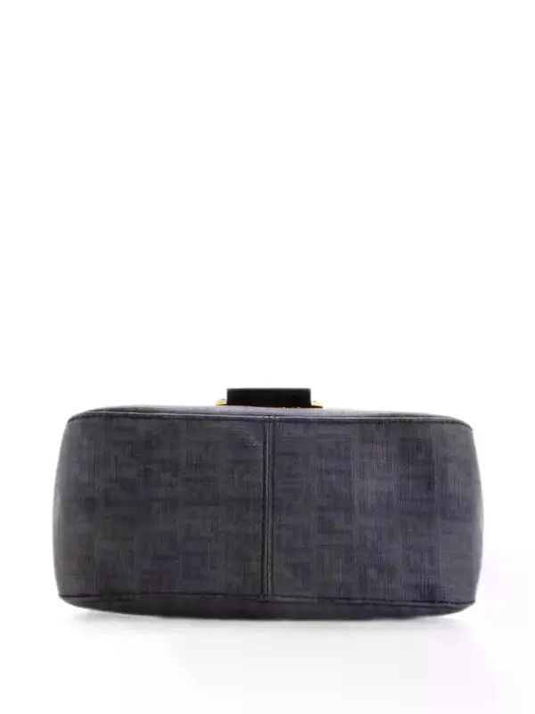 Fendi Mama Forever Bag Zucchino Coated Canvas Mini Shoulder Bag