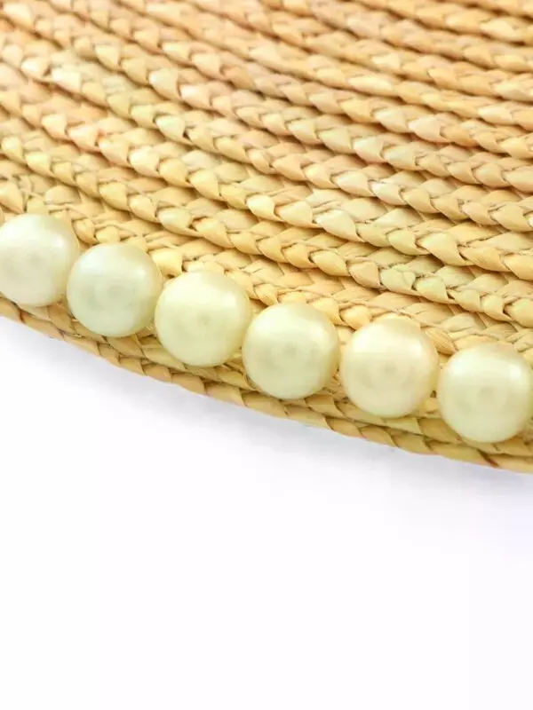 Gucci Straw Hat With Crystal Embellishment