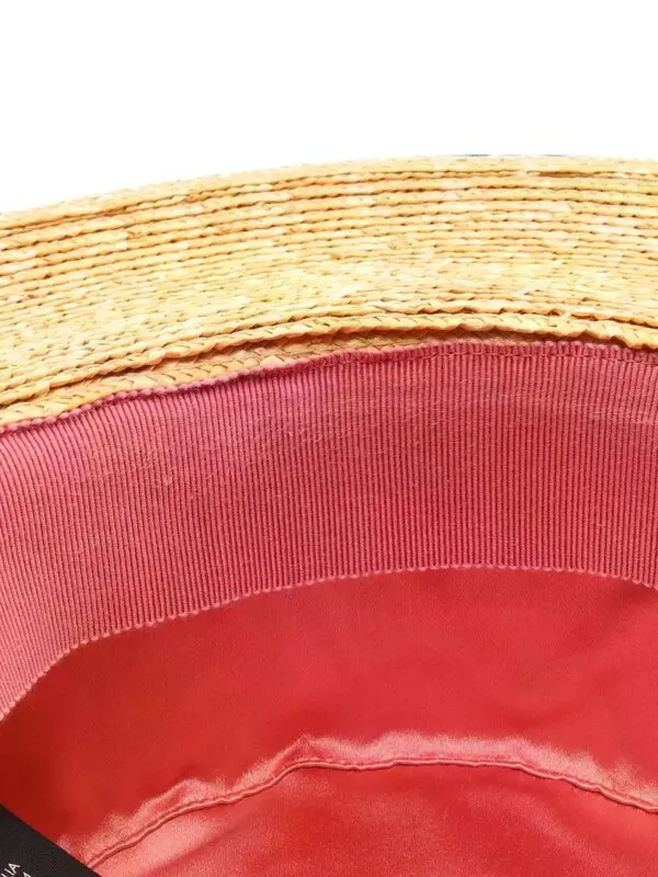 Gucci Straw Hat With Crystal Embellishment