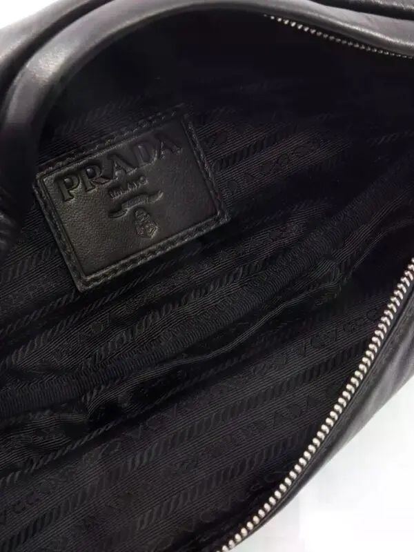 Prada 2010s Enamelled Triangle-logo Belt Bag