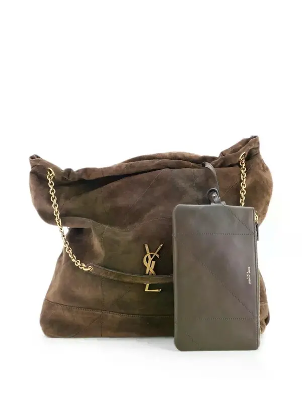 Saint Laurent Jamie 4.3 Pochon Quilted Suede Large Shoulder Bag