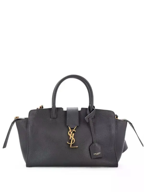 Saint Laurent Monogram Cabas Downtown Leather Baby Satchel