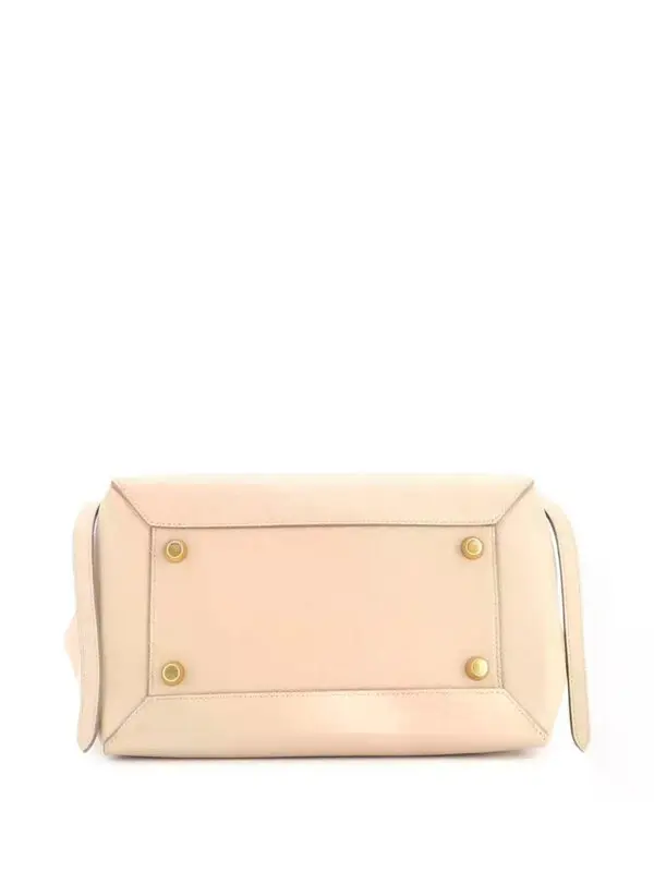 Celine Belt Bag Textured Leather Mini Shoulder Bag - Neutrals