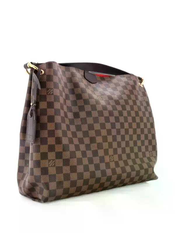 LOUIS VUITTON Damier Mm Hobo Bag - Brown