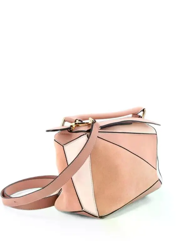 Loewe Puzzle Bag Leather And Suede Small Satchel