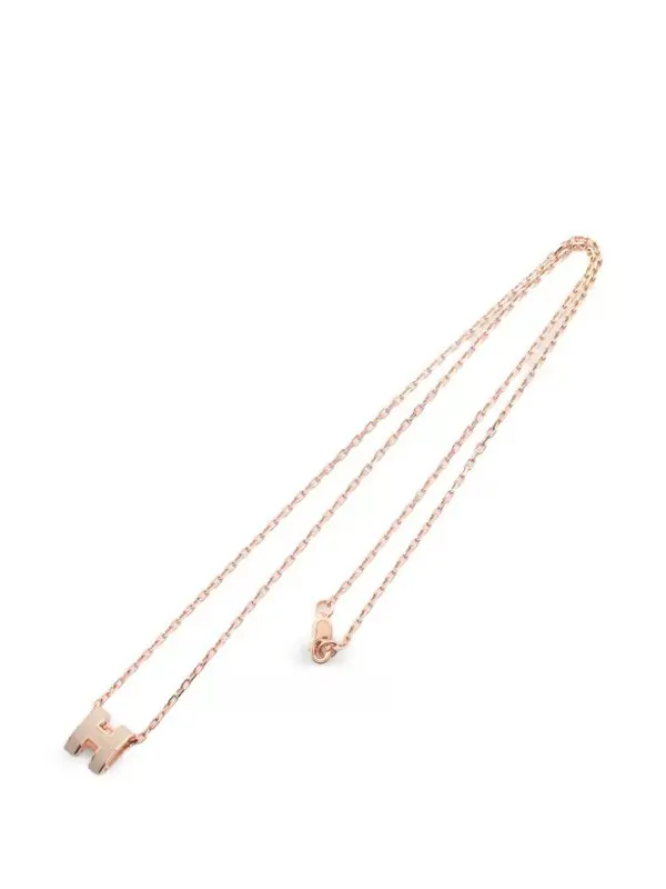 Hermès Pop H Mini Pendant Necklace - Pink