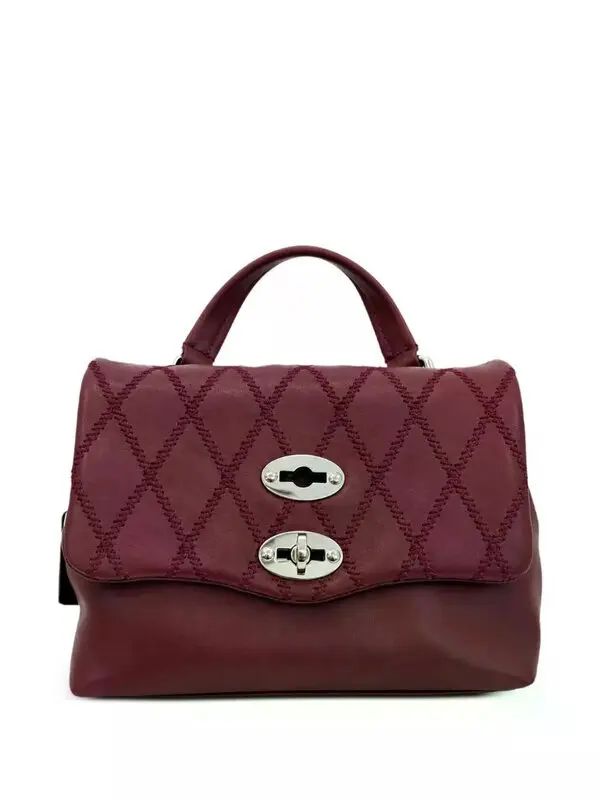ZANELLATO Baby Postina Tote Bag With Stud Embellishments - Red