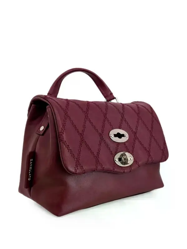 ZANELLATO Baby Postina Tote Bag With Stud Embellishments - Red