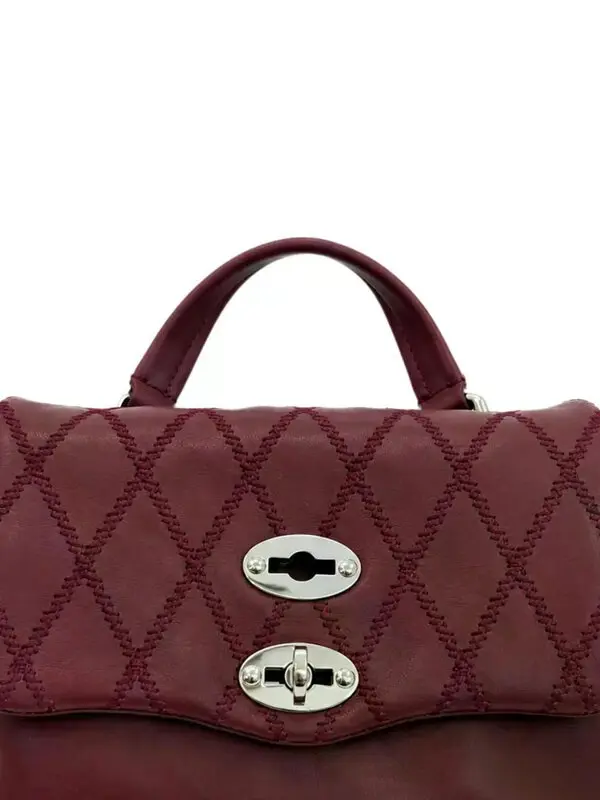 ZANELLATO Baby Postina Tote Bag With Stud Embellishments - Red