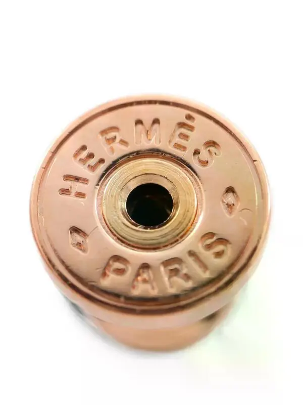 Hermès Rose Gold-tone Enamel Pop H Earrings