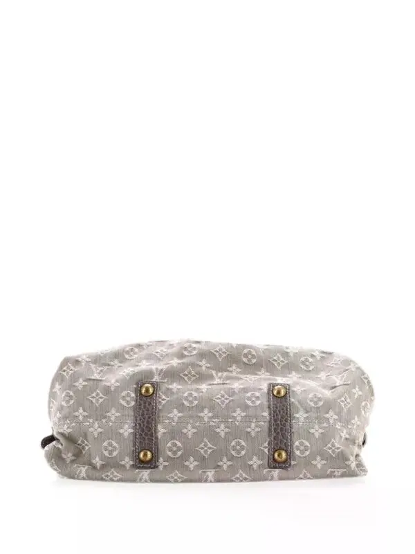 LOUIS VUITTON Monogram Denim Satchel - Grey
