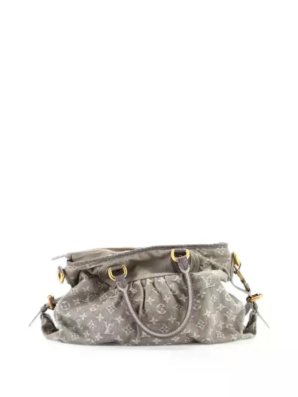 LOUIS VUITTON Monogram Denim Satchel - Grey