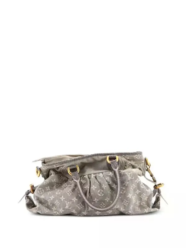 LOUIS VUITTON Monogram Denim Satchel - Grey